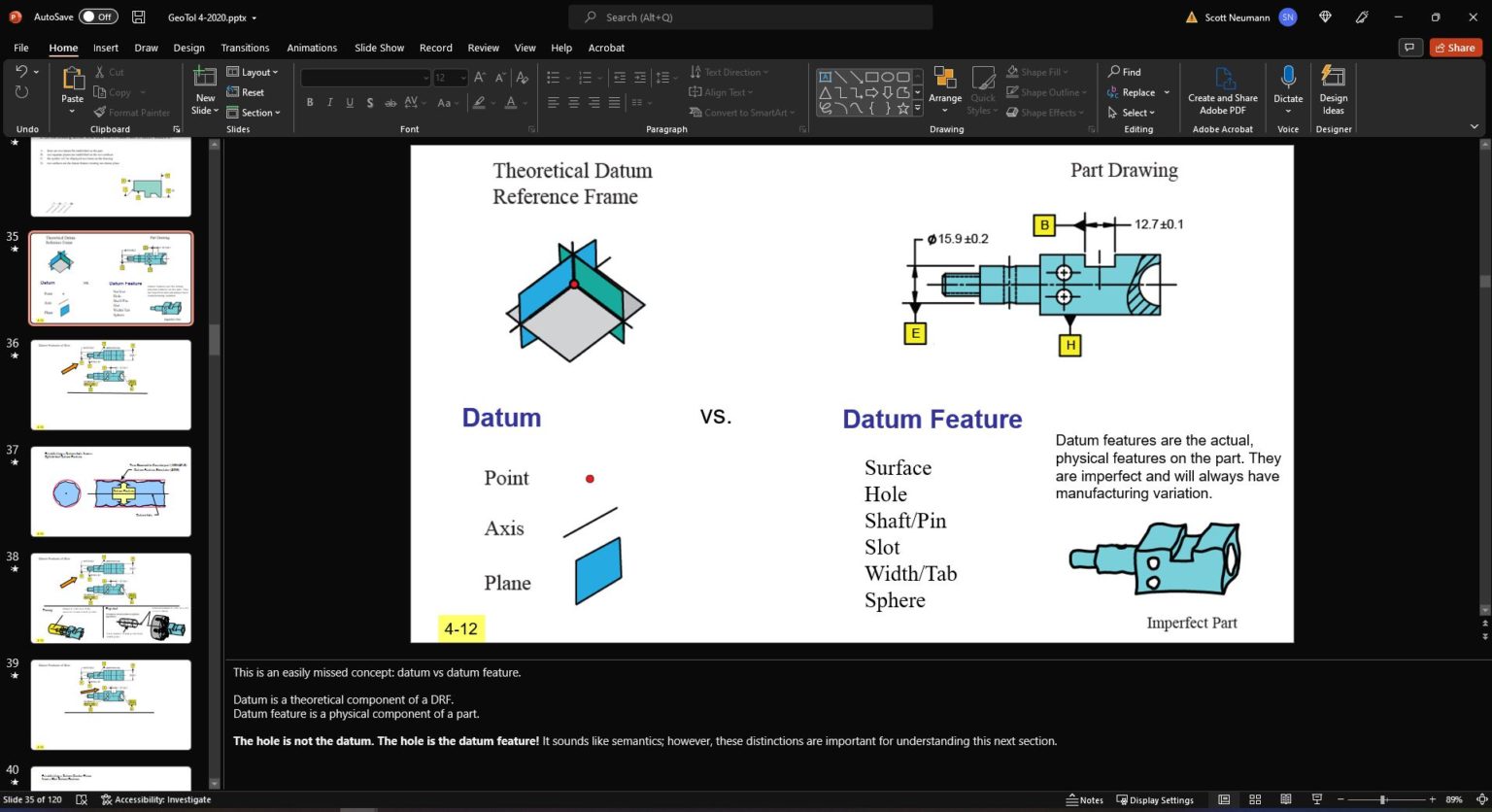 GD&T Basics Training PowerPoint (PPT) for Instructor