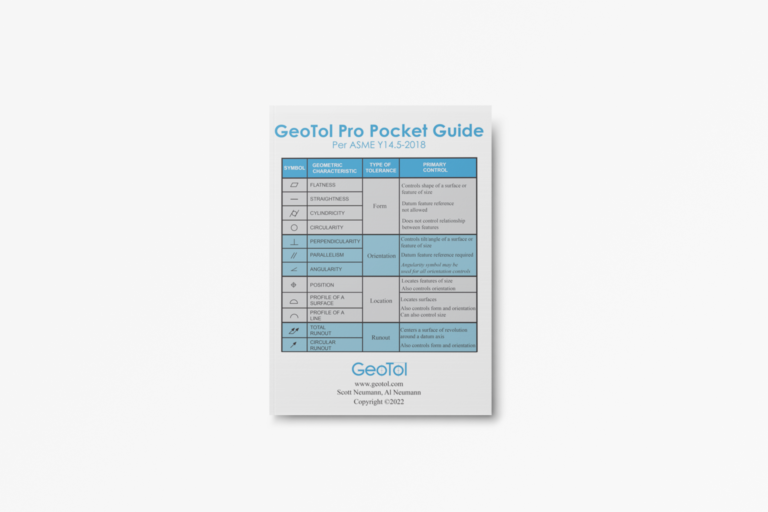 Single GeoTol Pro 2020 Pocket Guide for GD&T Reference